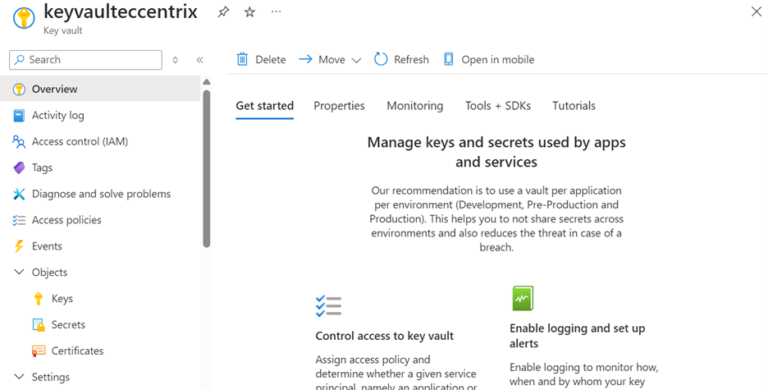 La gestion de secrets Azure Key Vault | Eccentrix Corner